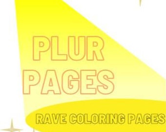 Rave Coloring Pages - Etsy