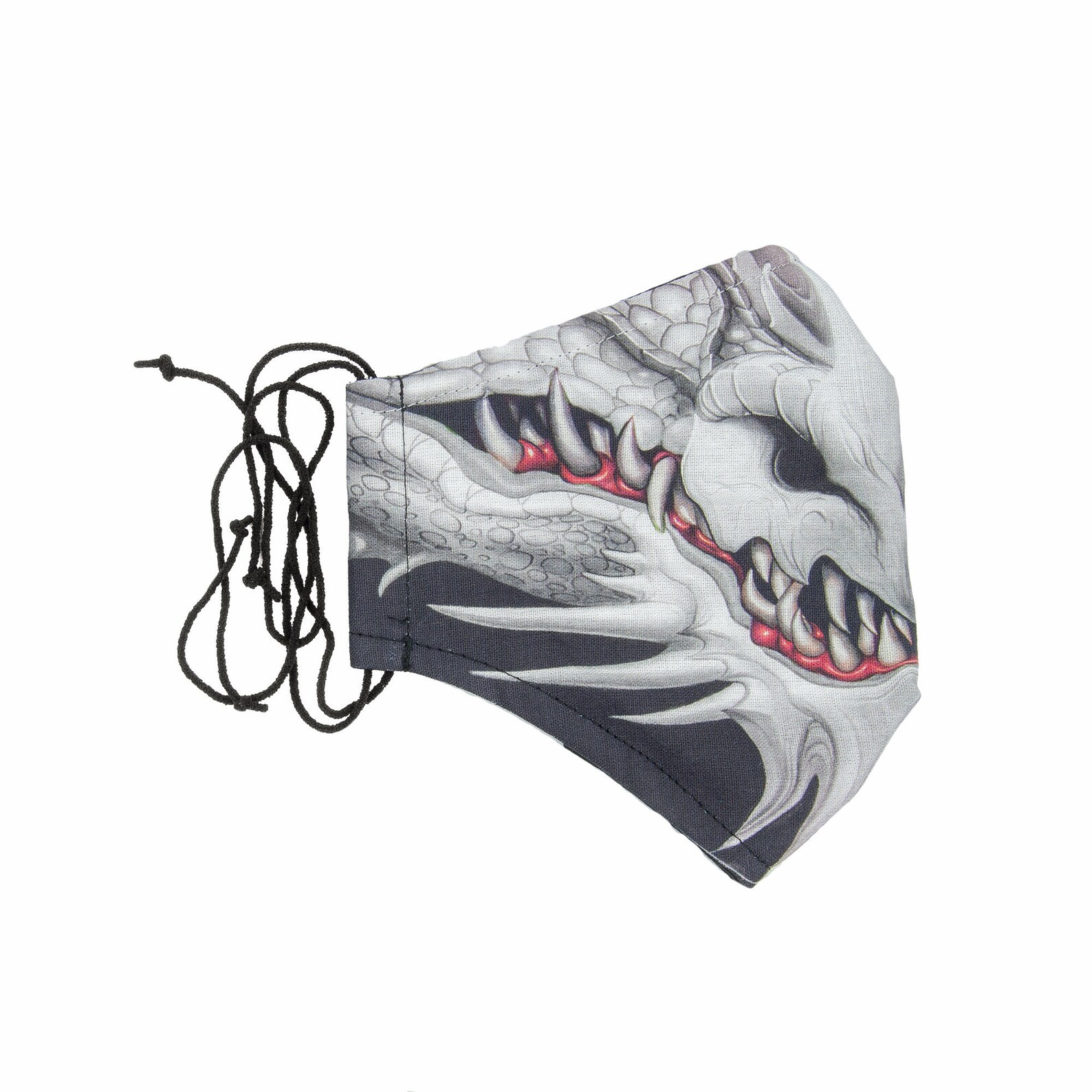 White Dragon Face Mask - Etsy