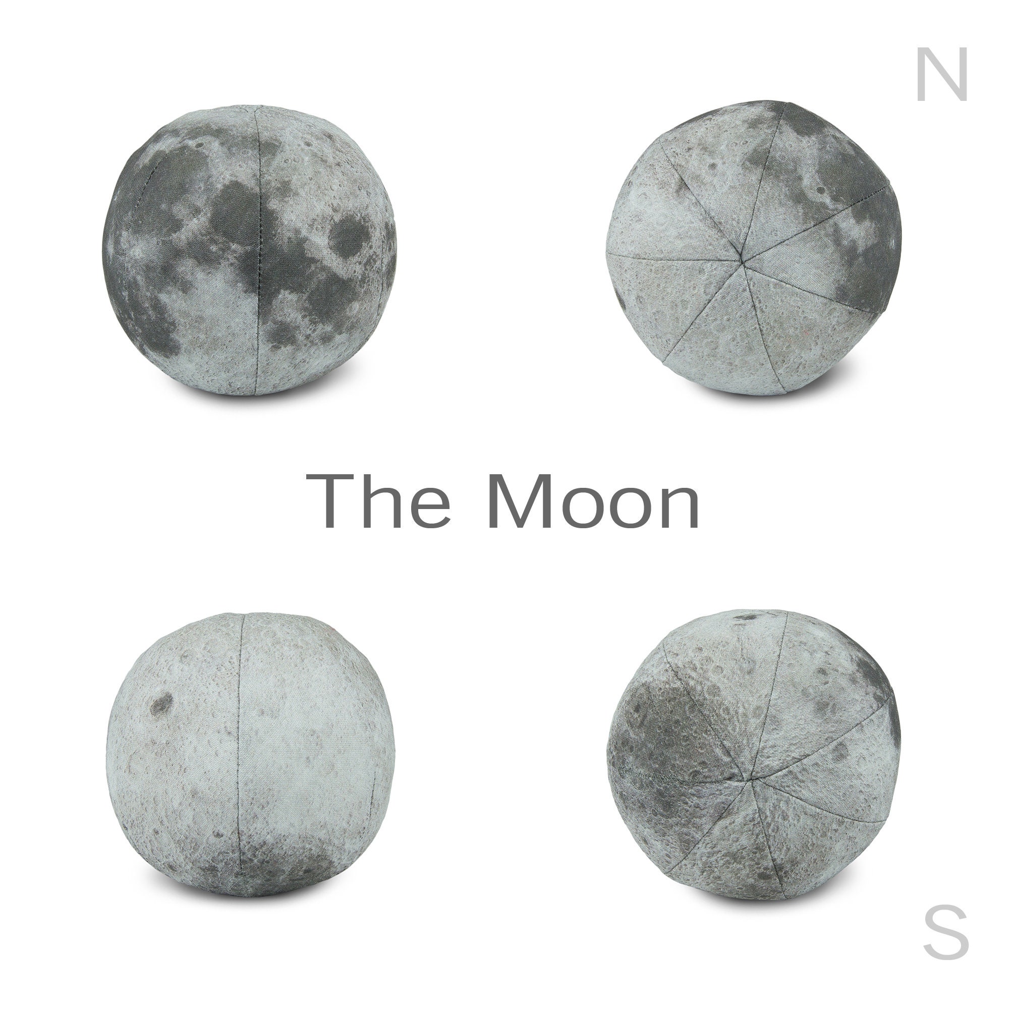 The Moon Educational Toy for Kids and Toddlers 3D Mapped and | Etsy