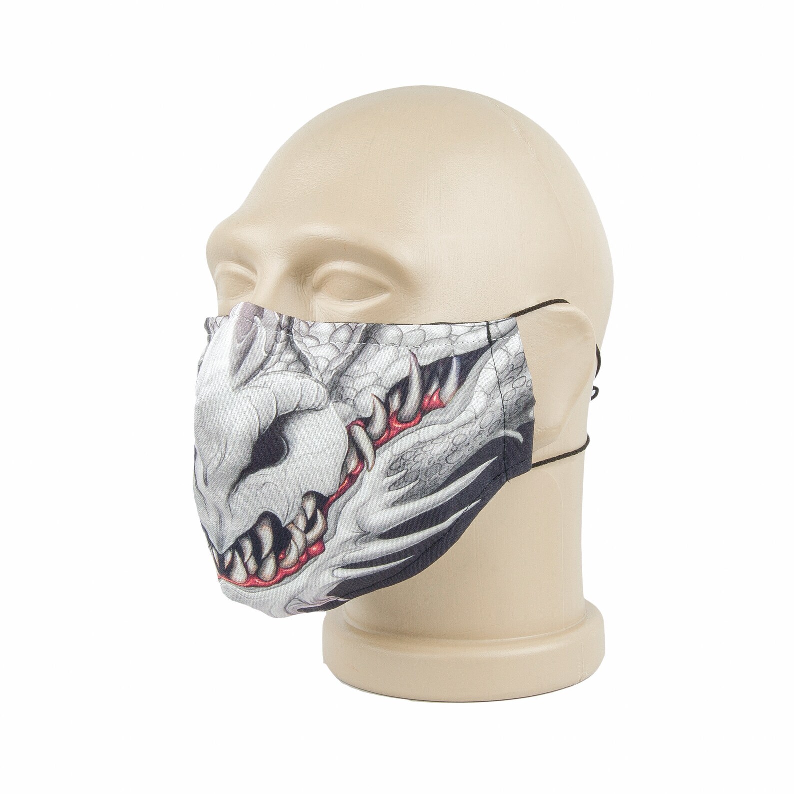 White Dragon Face Mask - Etsy