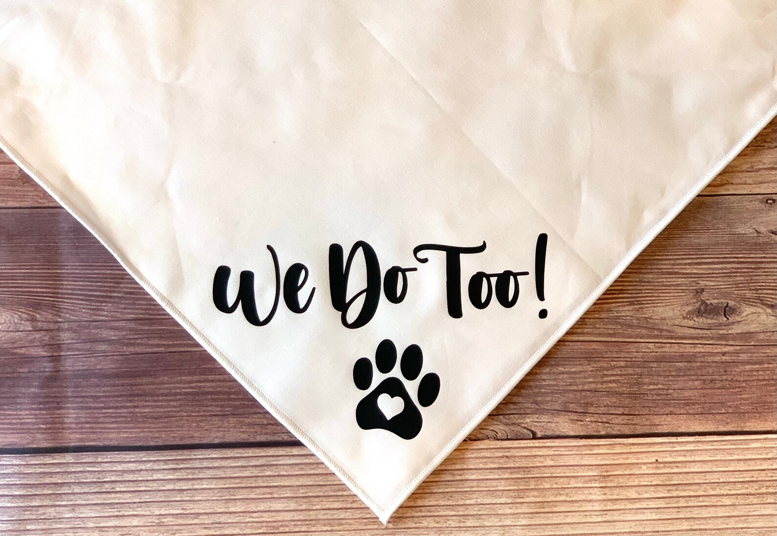 I Do Too We Do Too Wedding Tie-On Dog Bandana wedding dog | Etsy