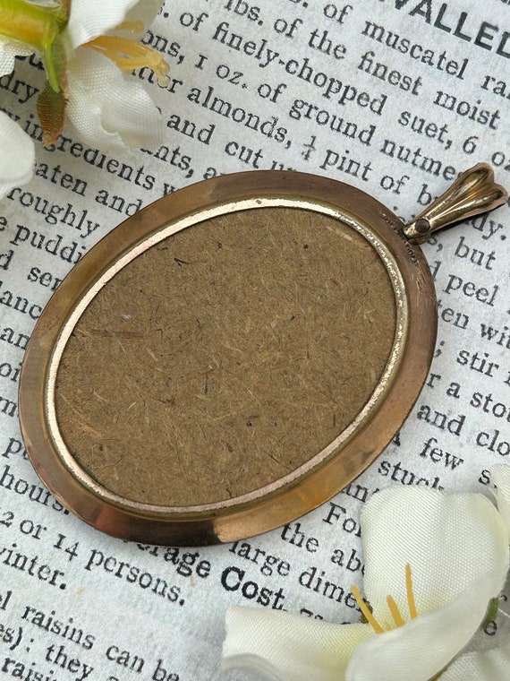 Antique Large Rolled Gold Photo Locket, Oval Gold Fil… - Gem