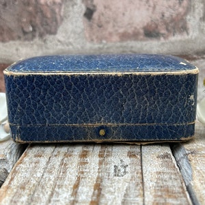Antique Blue Watch Display Box, Vintage Watch Presentation Box Case ...