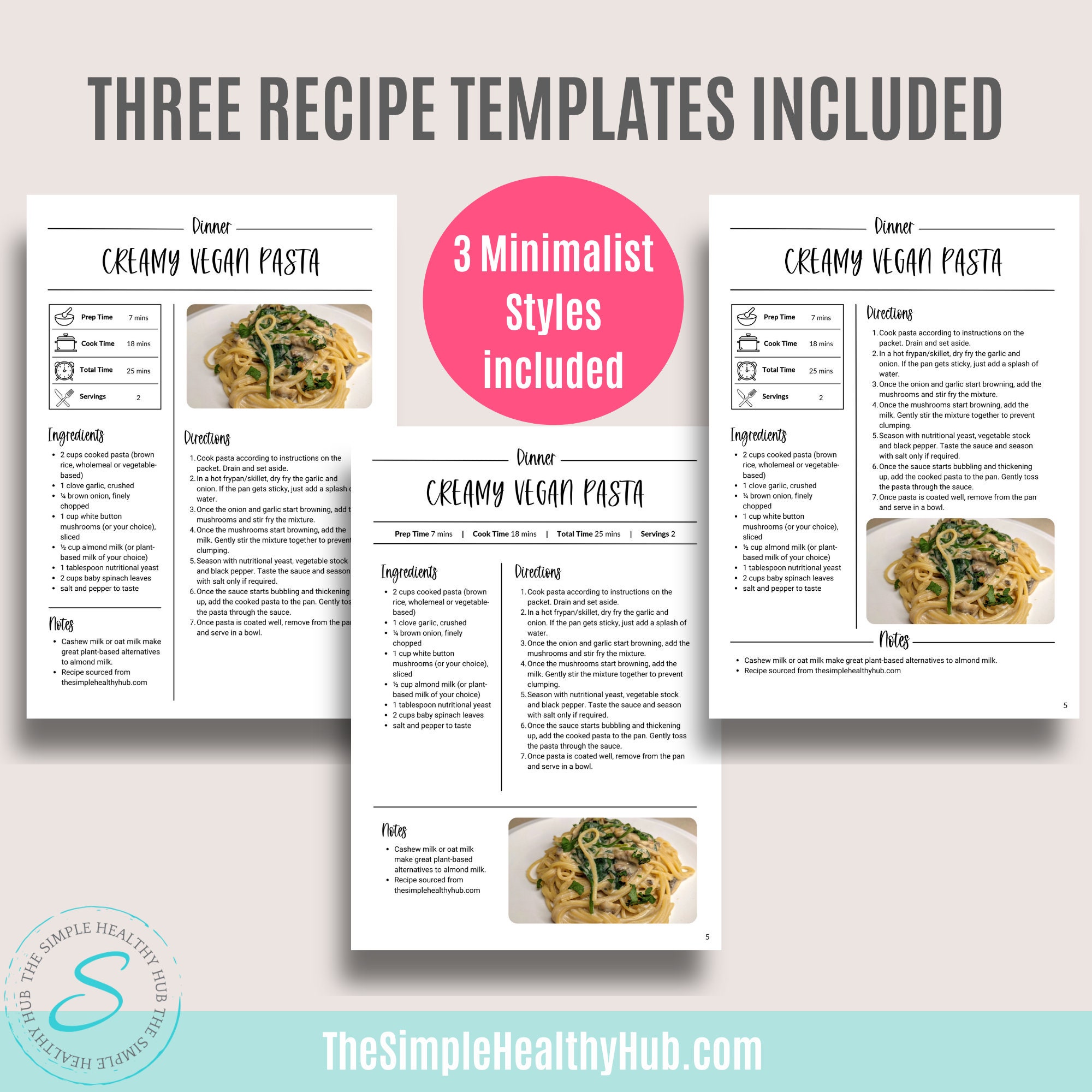 Canva Recipe Templates | Editable Cookbook | A4 & Letter | Ebook Canva ...