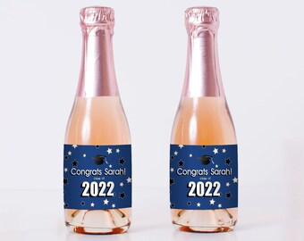 Champagne Labels Graduation - Etsy