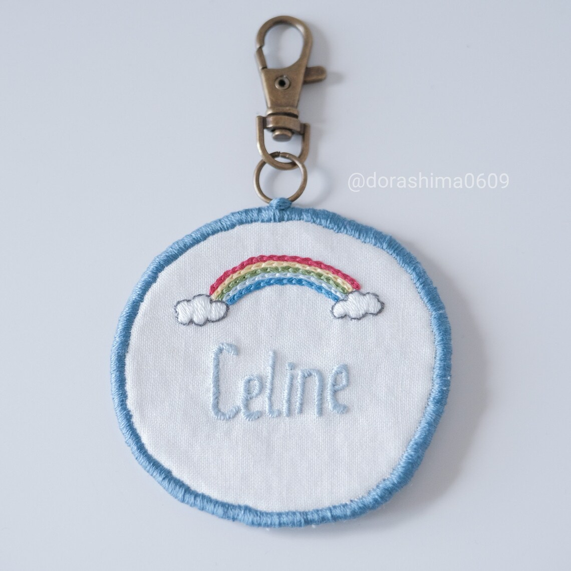 Unicorn Personalized Initial & Name Tag/ Custom Name Tag / Hand ...