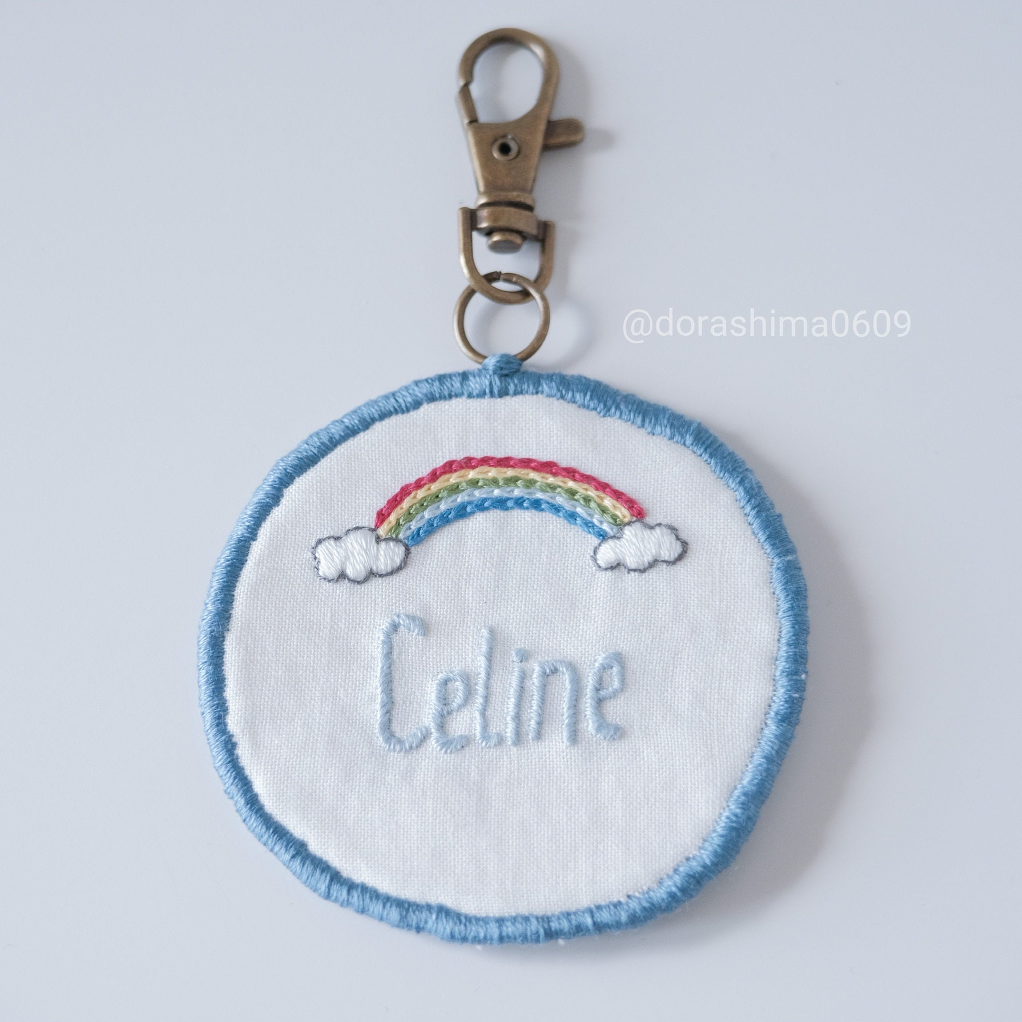 Unicorn Personalized Initial & Name Tag/ Custom Name Tag / Hand ...