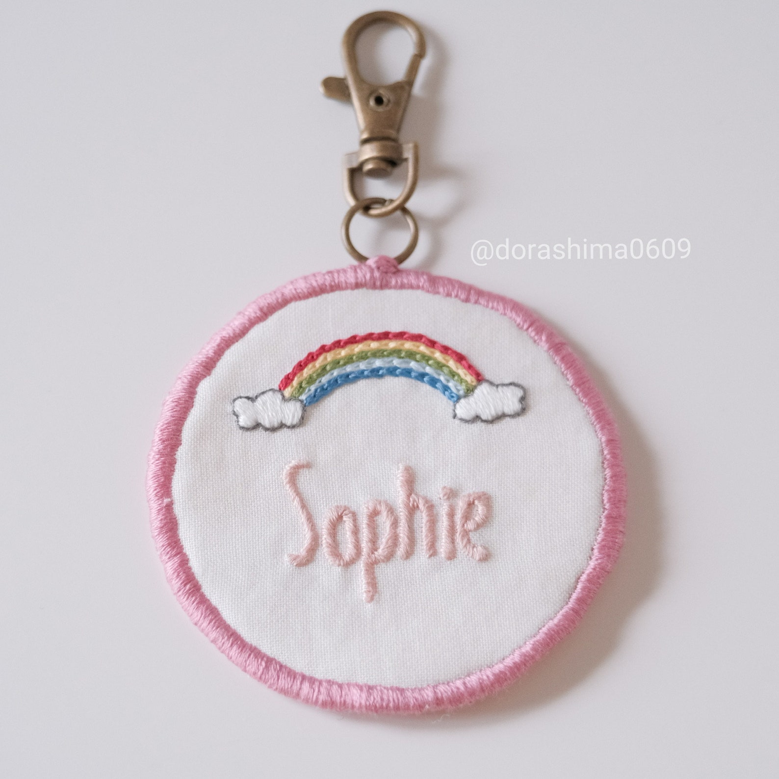 Unicorn Personalized Initial & Name Tag/ Custom Name Tag / Hand ...