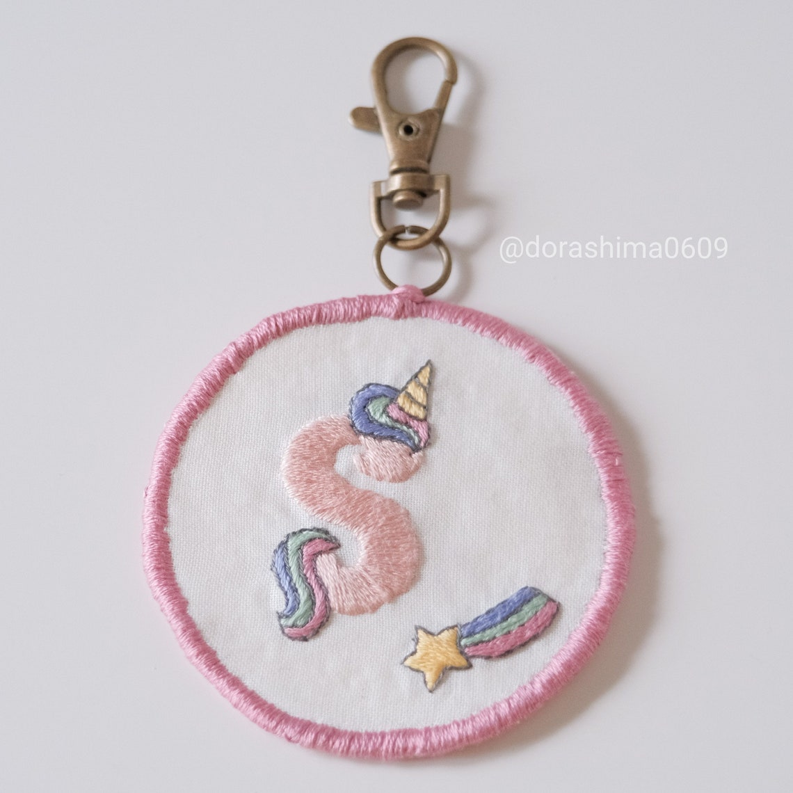 Unicorn Personalized Initial & Name Tag/ Custom Name Tag / Hand ...