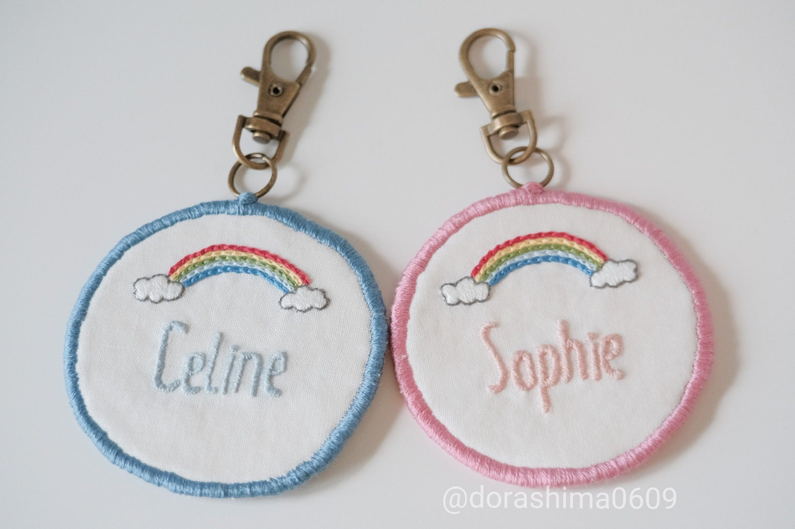 Unicorn Personalized Initial & Name Tag/ Custom Name Tag / Hand ...