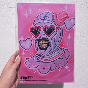 The Heart of Art, Terrifier , Art Print, Size A4 - Etsy