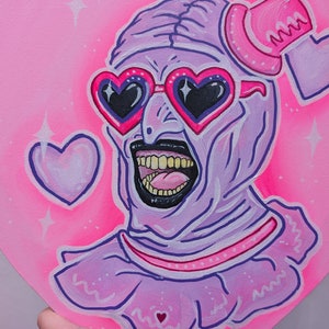 Terrified Inspired Original Heart Canvas Pastel Painting Titled heart ...