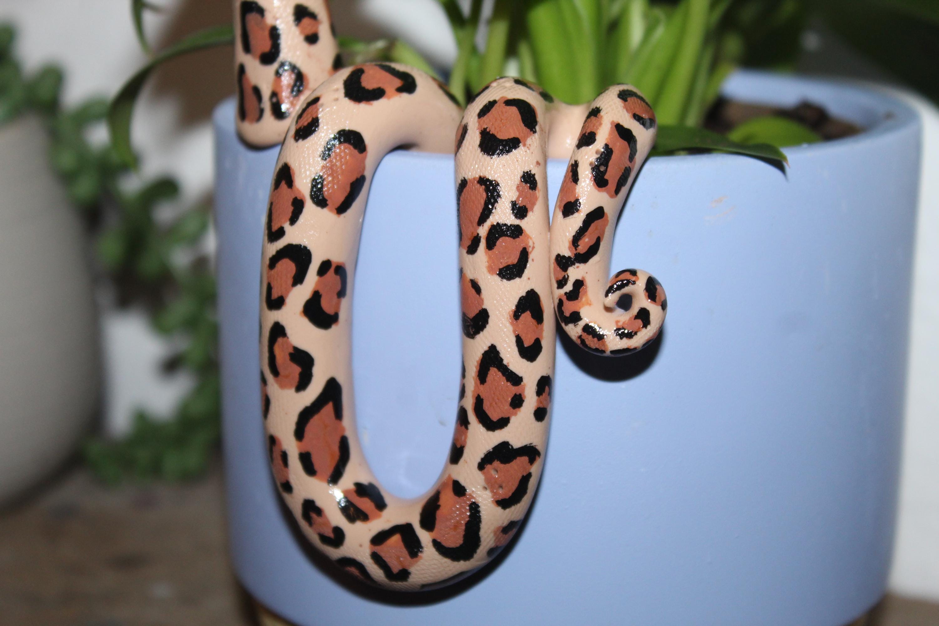 Brown Leopard Print Snake Plant Pal - Etsy