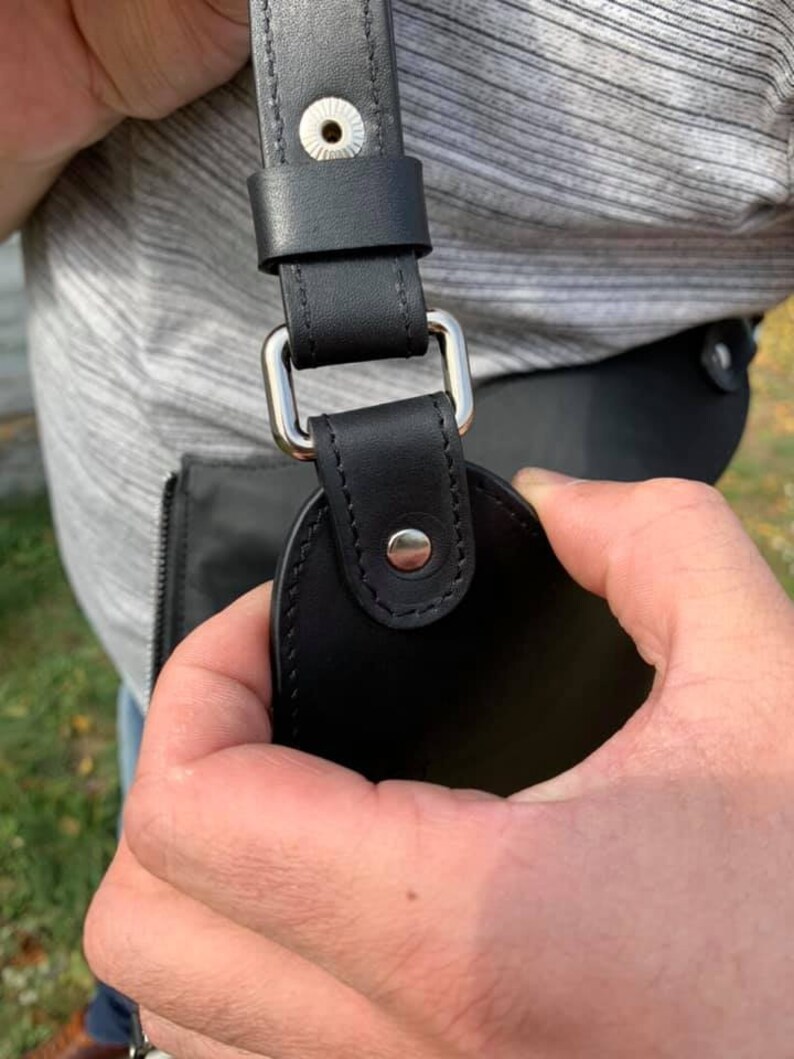 Holster Bag Leather Shoulder Harness Bag Suspenders Phone Pockets and ...