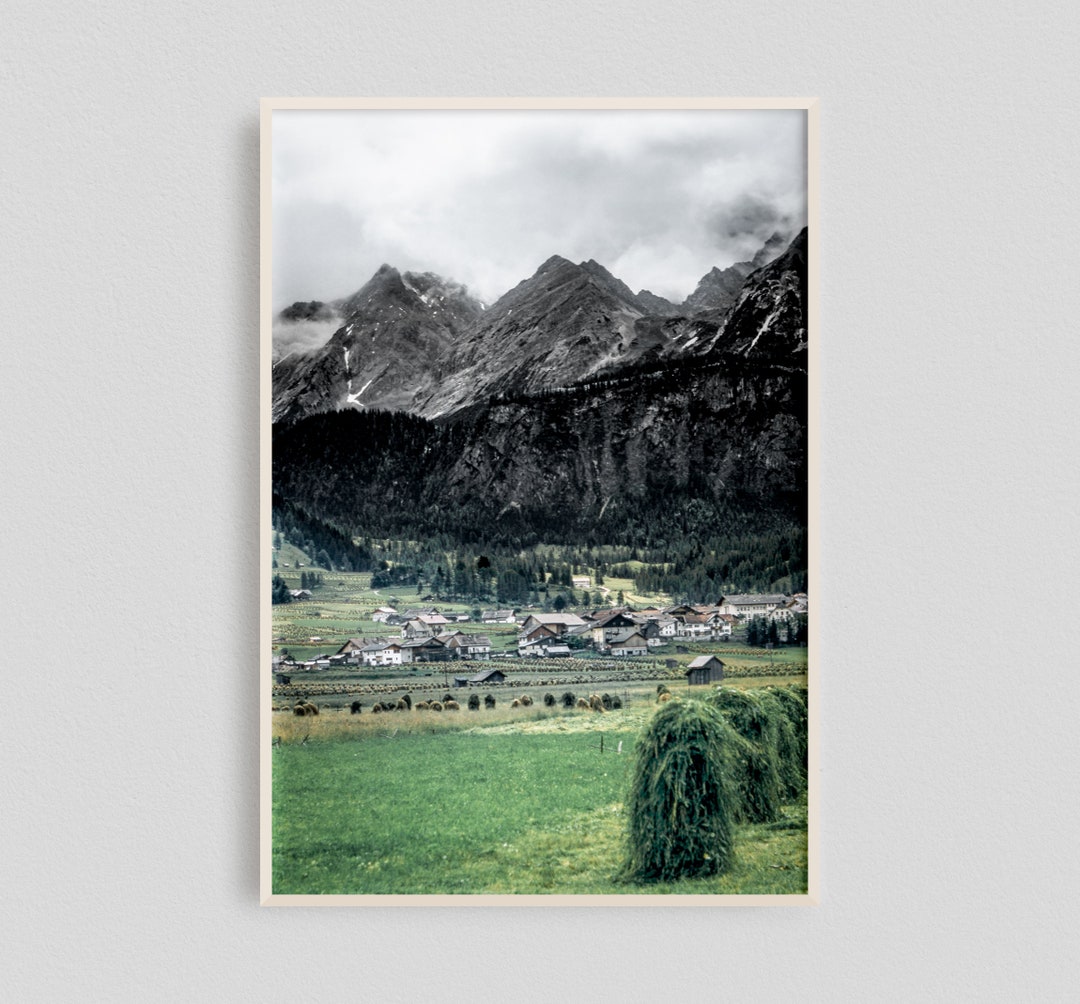 Farm Photo, Mountain Farm, Mountain Town, Village Photo, Vintage ...