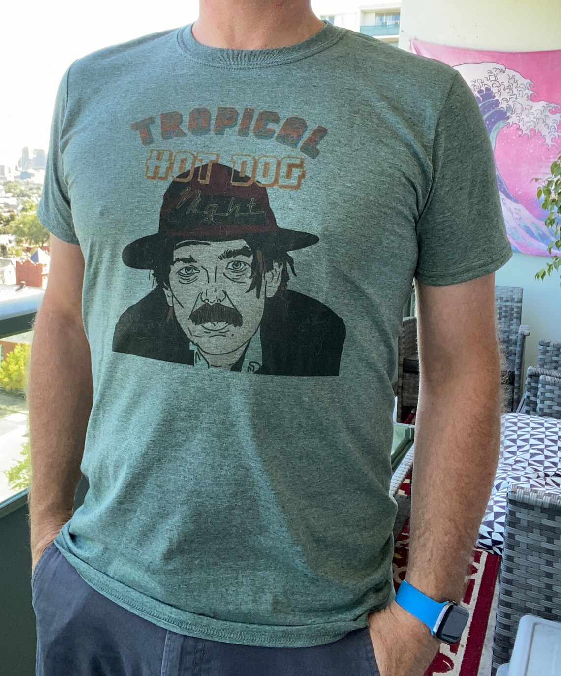 Captain Beefheart tropical Hot Dog Night Graphic Tee captain Beefheart ...