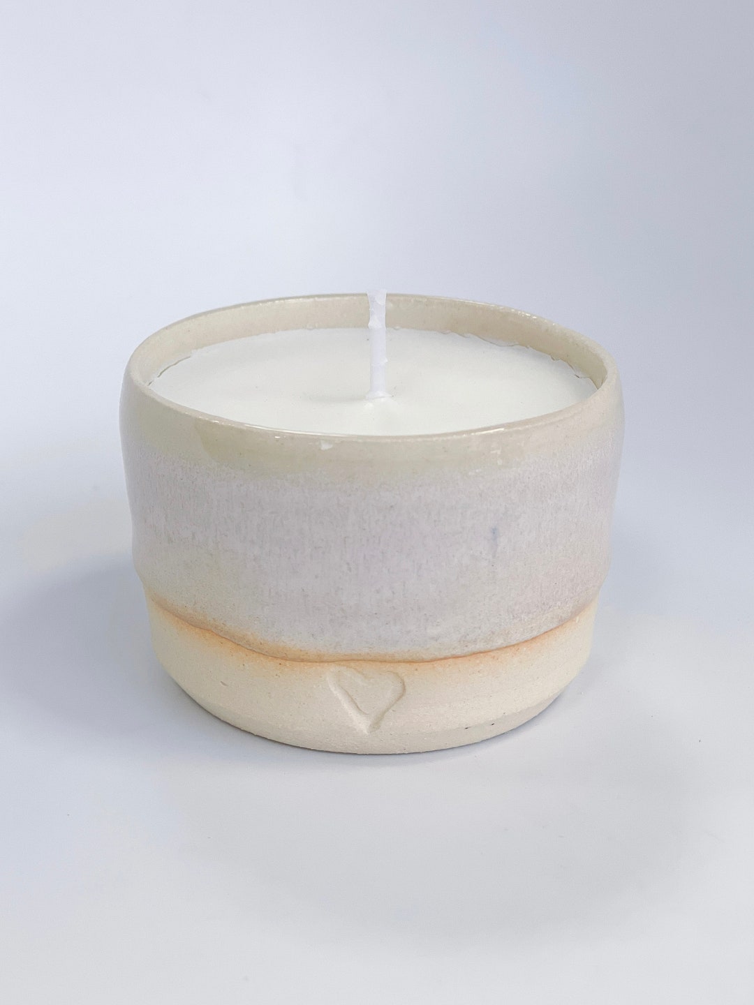 Handmade Ceramic Candle - Unscented Luxury Coconut-soy Hand-poured ...
