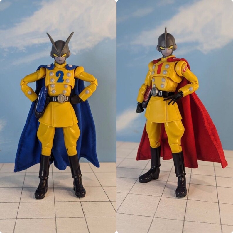 1/12 Scale Red & Blue Twin Cloth Wired Capes - Etsy