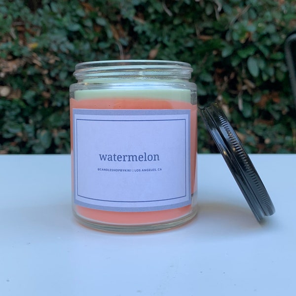Watermelon Candle - Etsy