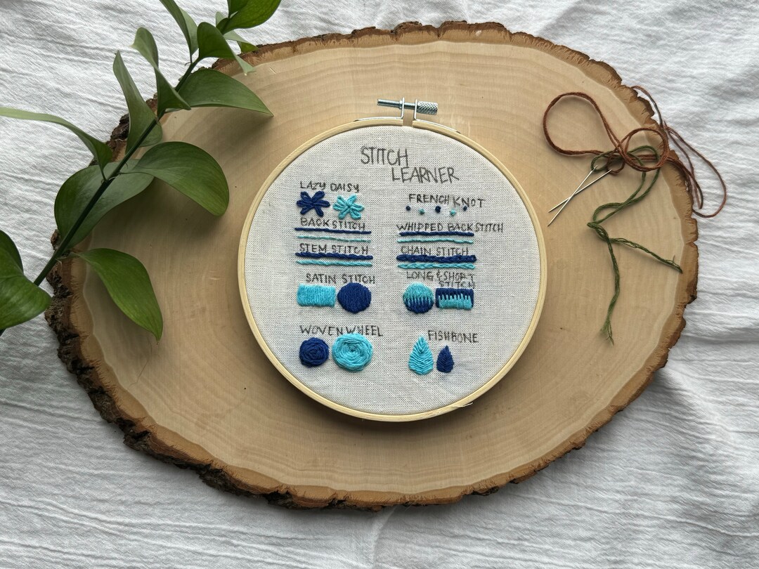 Stitch Learner Embroidery Kit - Etsy