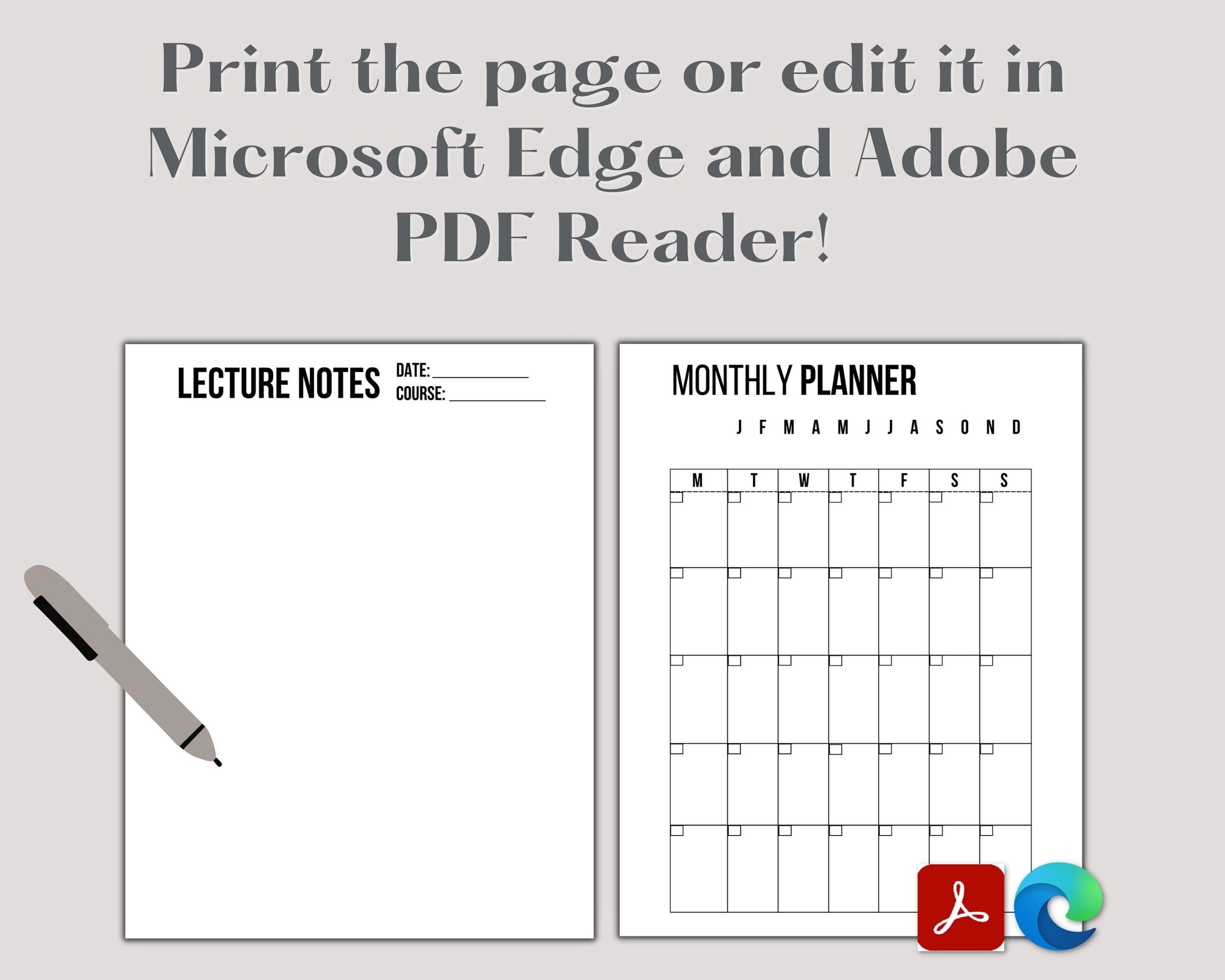 Student Planner, Printable Exam and Study Kit, Exam Planner, School ...