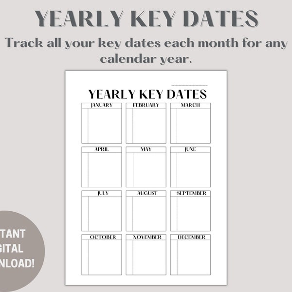 Important Date Art - Etsy
