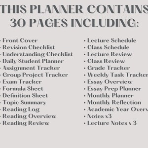 Student Planner, Printable Exam and Study Kit, Exam Planner, School ...