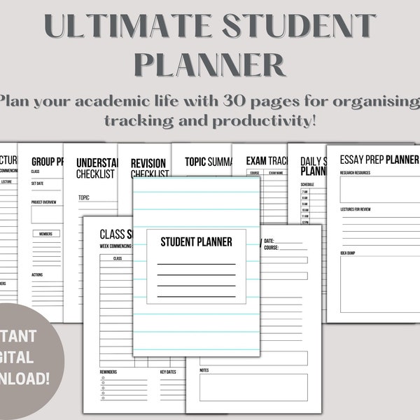 Study Log Printable - Etsy