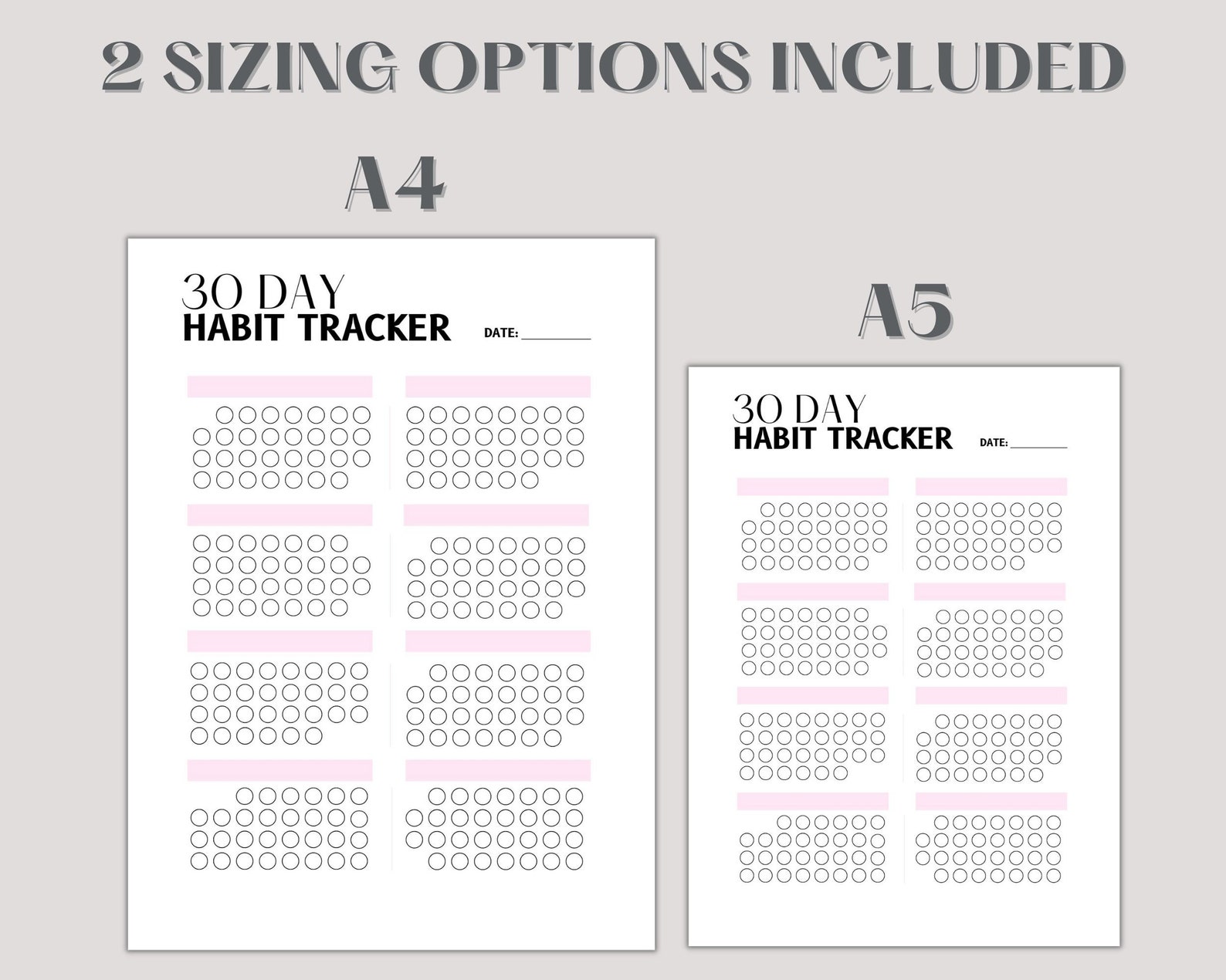 30 Day Habit Tracker, Habit Tracker and Planner for Mental Health and ...