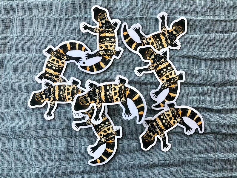 Gila Monster Watercolor Sticker - Etsy