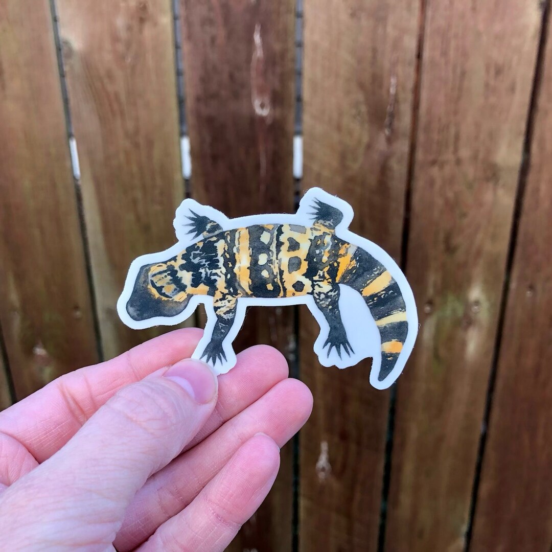Gila Monster Watercolor Sticker - Etsy