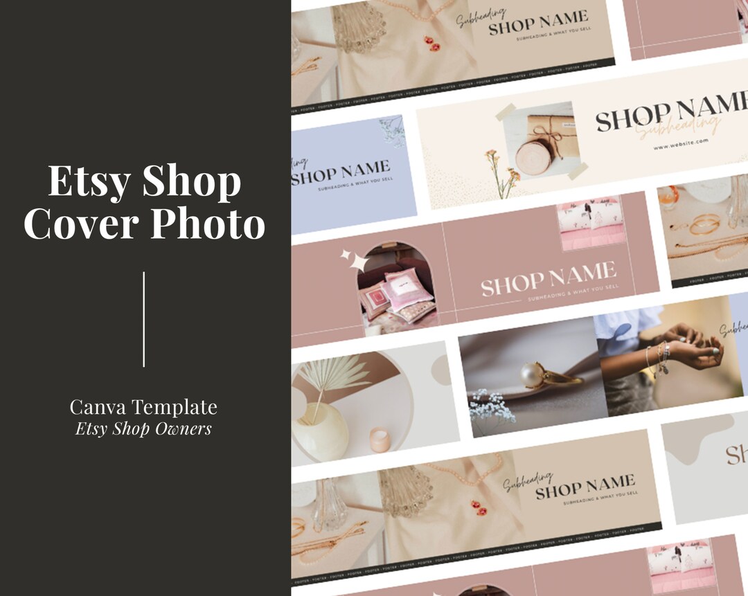Etsy Shop Cover Photo & Display Image Bundle Etsy Banner Small Business ...