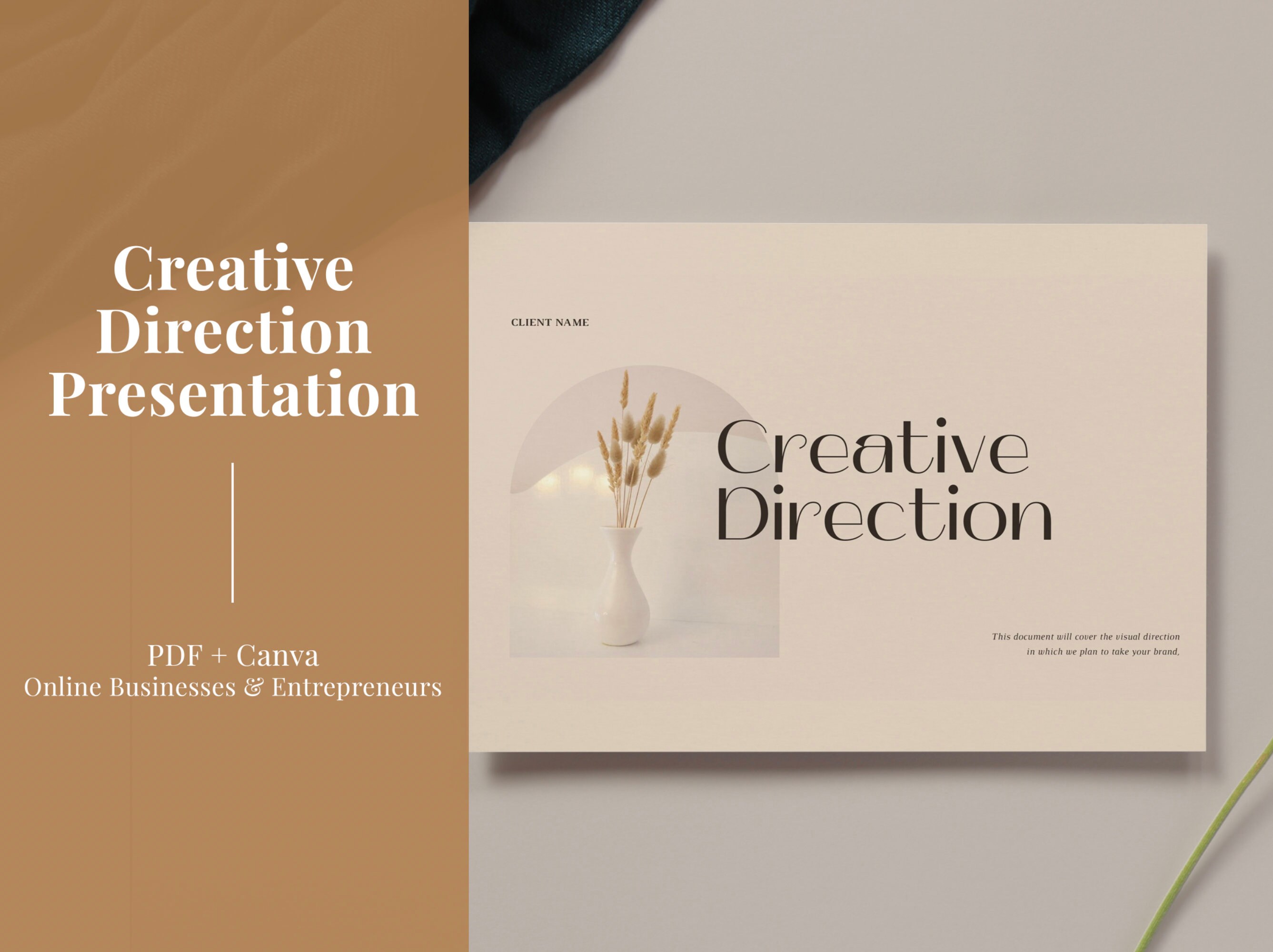 Creative Direction Presentation Template Brand Strategy Brand Designer ...