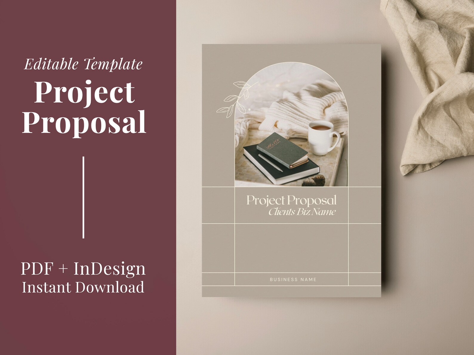 Project Proposal Template Brand & Website Designer New Client ...