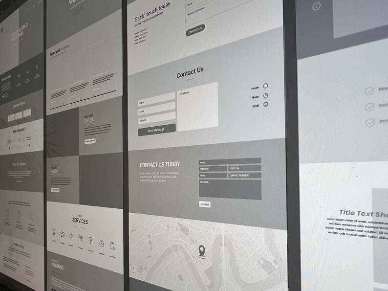 Website Wireframe Template Design | Website Strategy | Editable Adobe ...