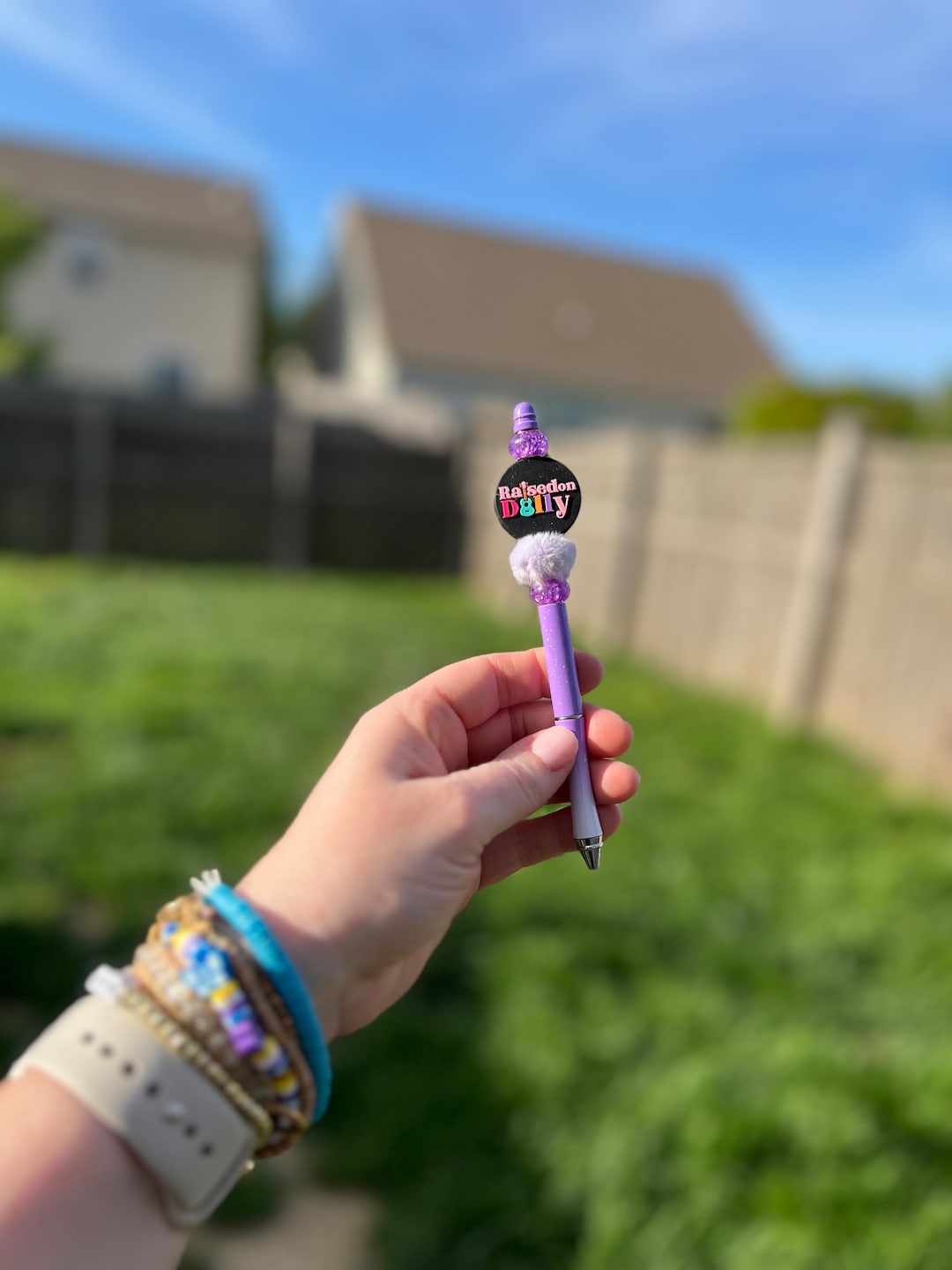 Dolly Parton Pen, Raised on Dolly, Country Music Pen, Silicone Bead Pen ...