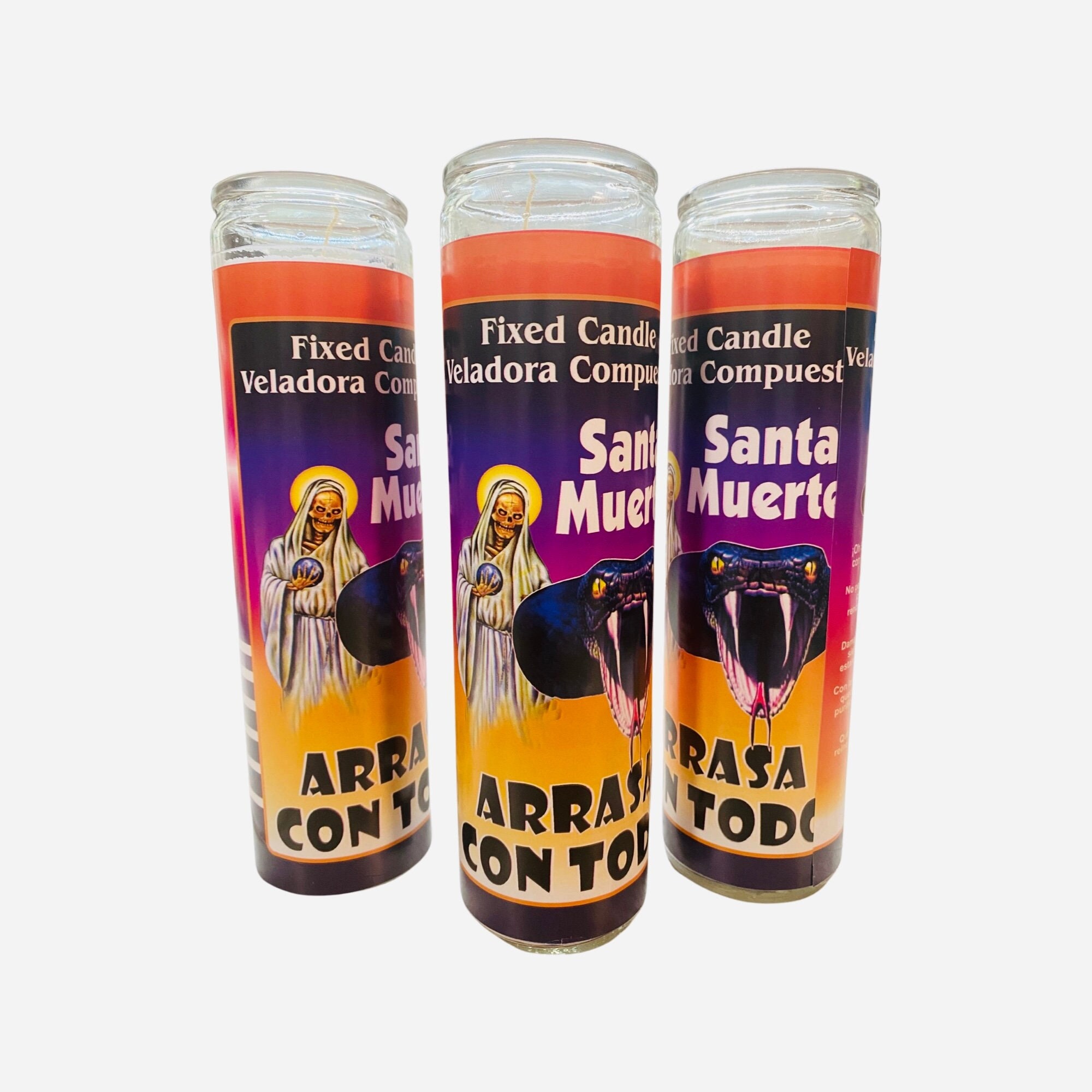 Santa Muerte Arrasa Con Todo Veladora, Holy Death Destroy Everything ...