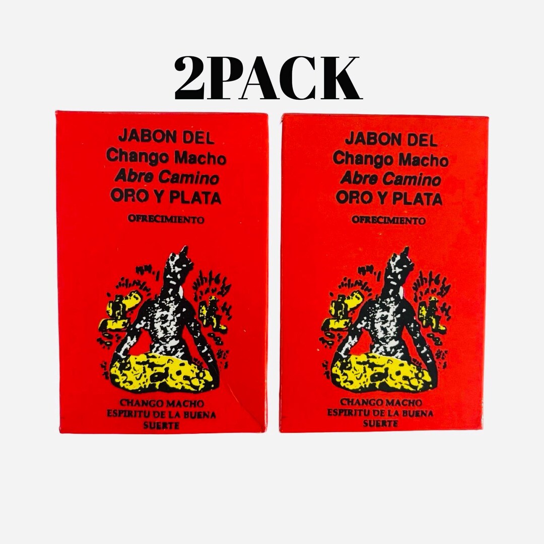 2PACK- Chango Macho Jabon Abre Camino Oro Y Plata Para Tener Suerte En ...