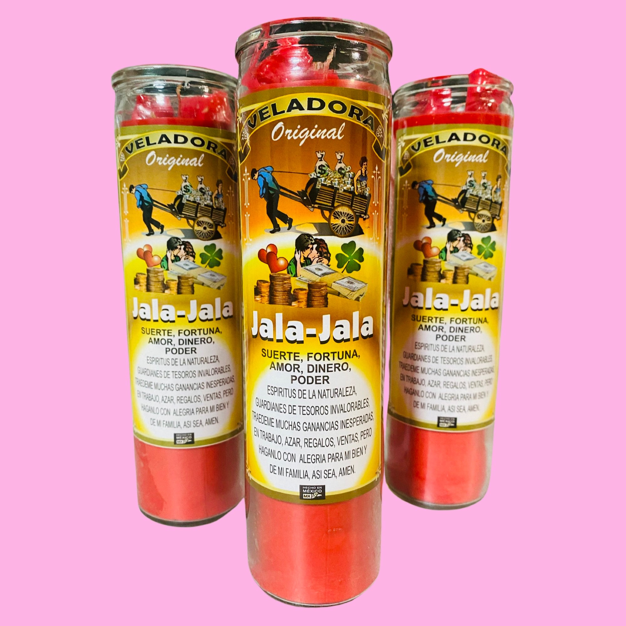 JALA JALA Veladora Jala Jala Fixed Candle for Good Fortune, Love and ...