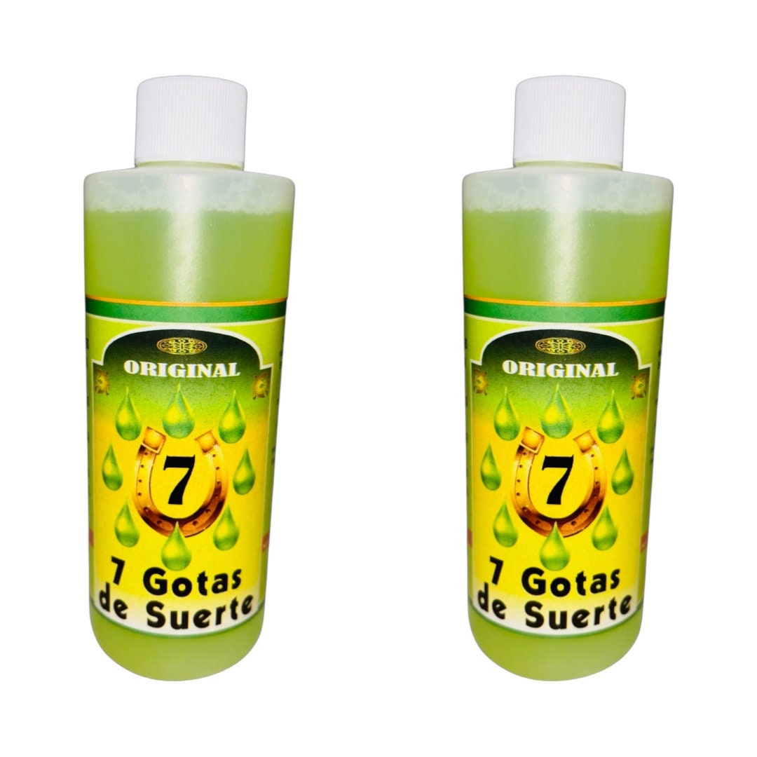 7 Gotas De Suerte Agua Espiritual Limpias Buena Suerte Prosperidad 7 ...
