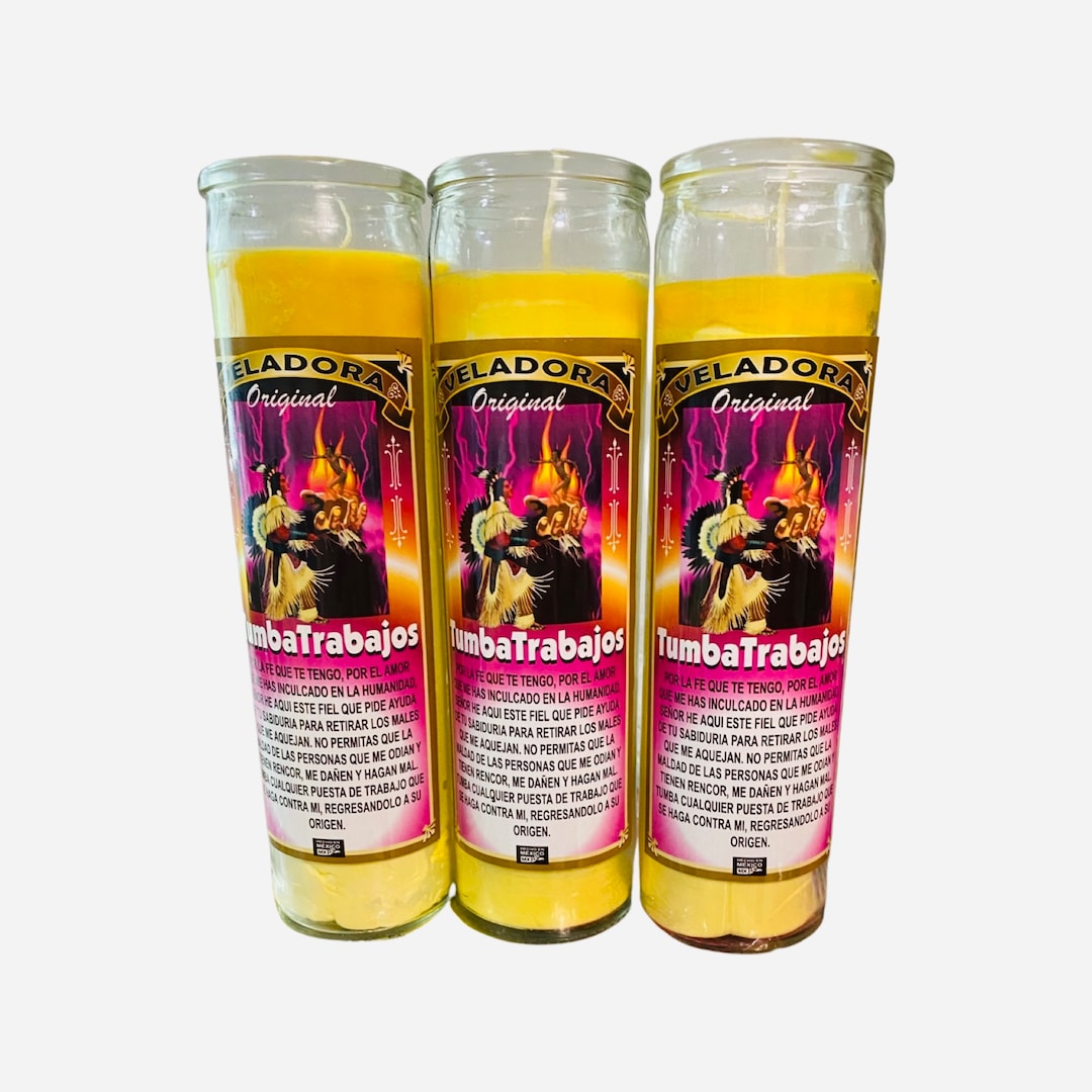 TUMBA TRABAJOS Veladora - Spell Breaker Candle, Limpias, Rompe Brujeria ...