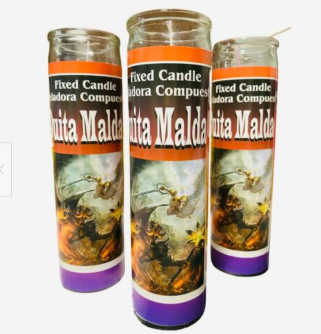 QUITA MALDAD - Corta Maldad Veladora Para Quitar Brujerias Y Maleficios ...