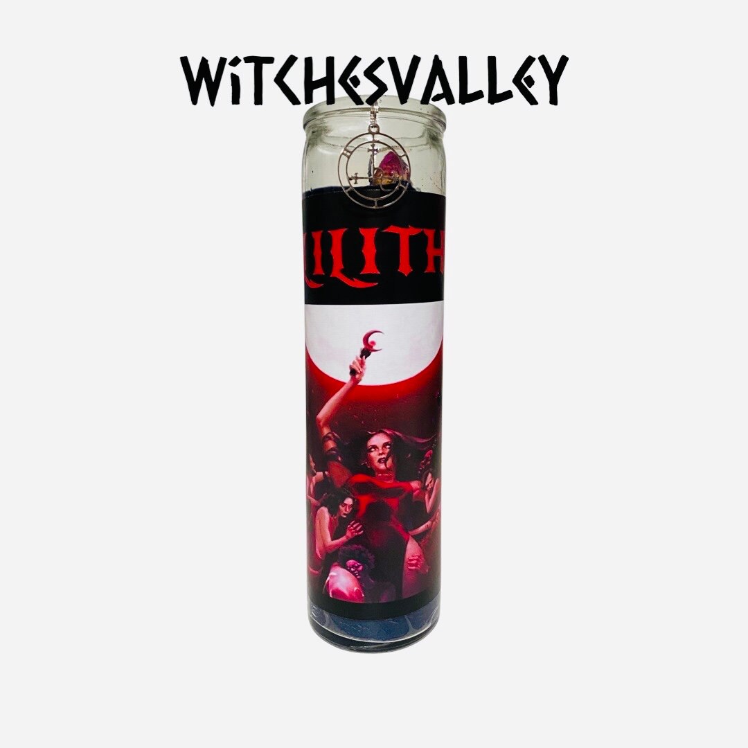 LILITH GODDESS CANDLE With Sigil Fixed Candle. Lilith Veladora Con ...