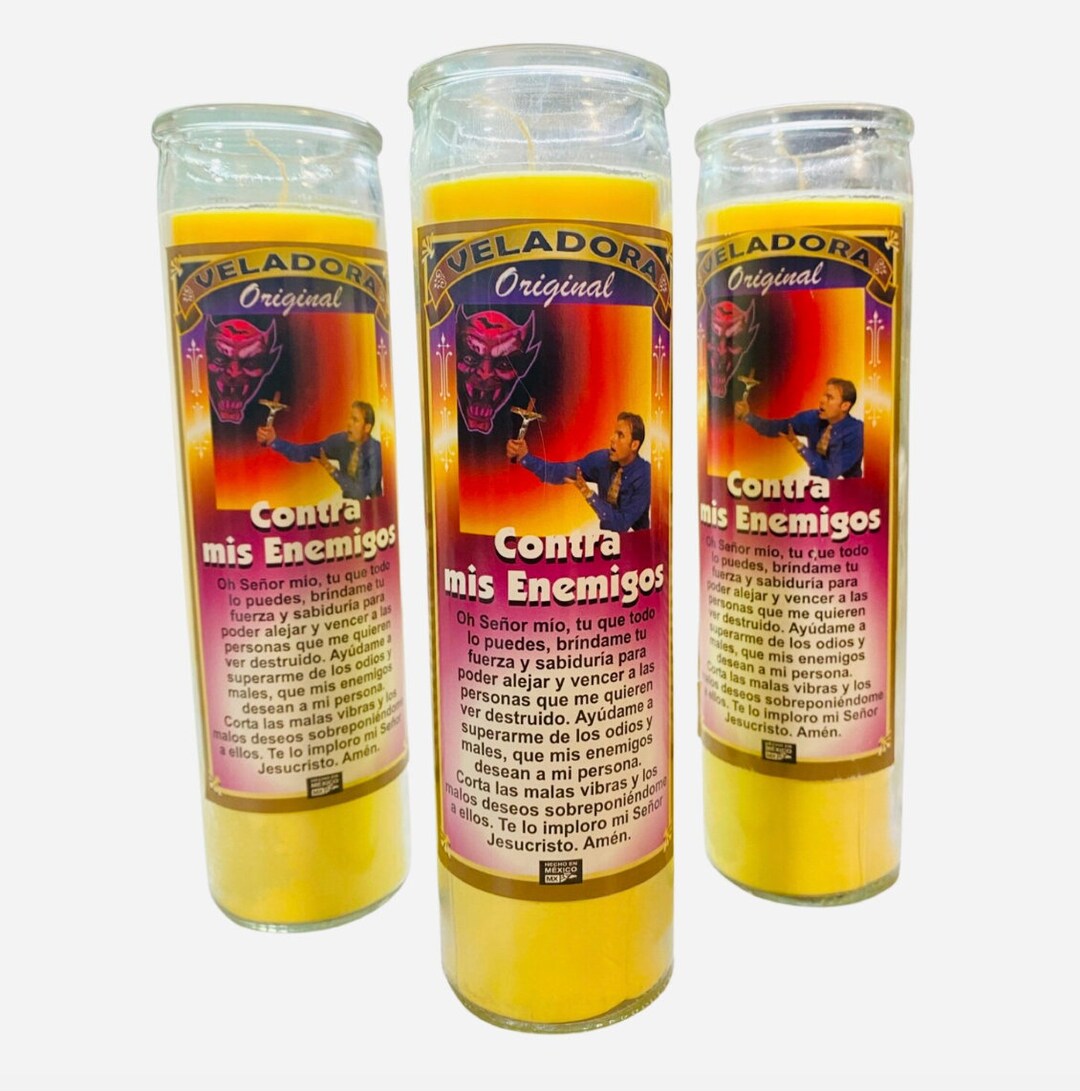 Contra Mis Enemigos Veladora, Against My Enemies Candle, to Rid of ...