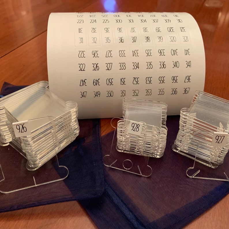 DMC Labeled Bobbins Sold Individually Clear Acrylic 2mm Thick - Etsy