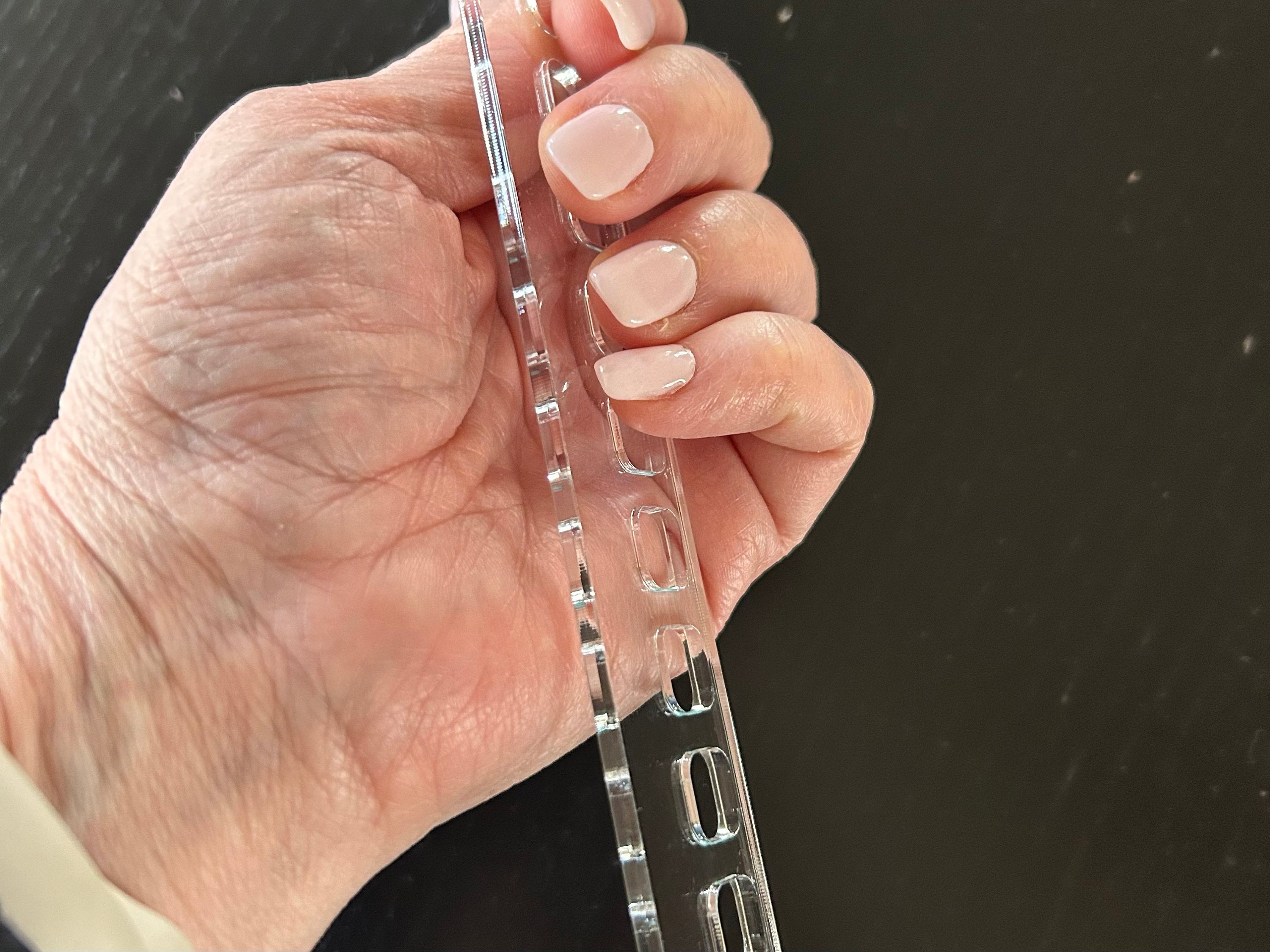 Full Set of 25 Hanging File Thread and Floss Organizer Bars, Clear ...