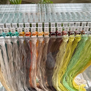 Full Set of 25 Hanging File Thread and Floss Organizer Bars, Clear ...
