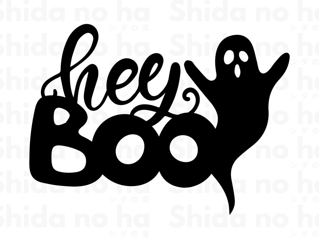 Hey Boo SVG Halloween Cake Topper SVG Ghost Cake Topper SVG - Etsy