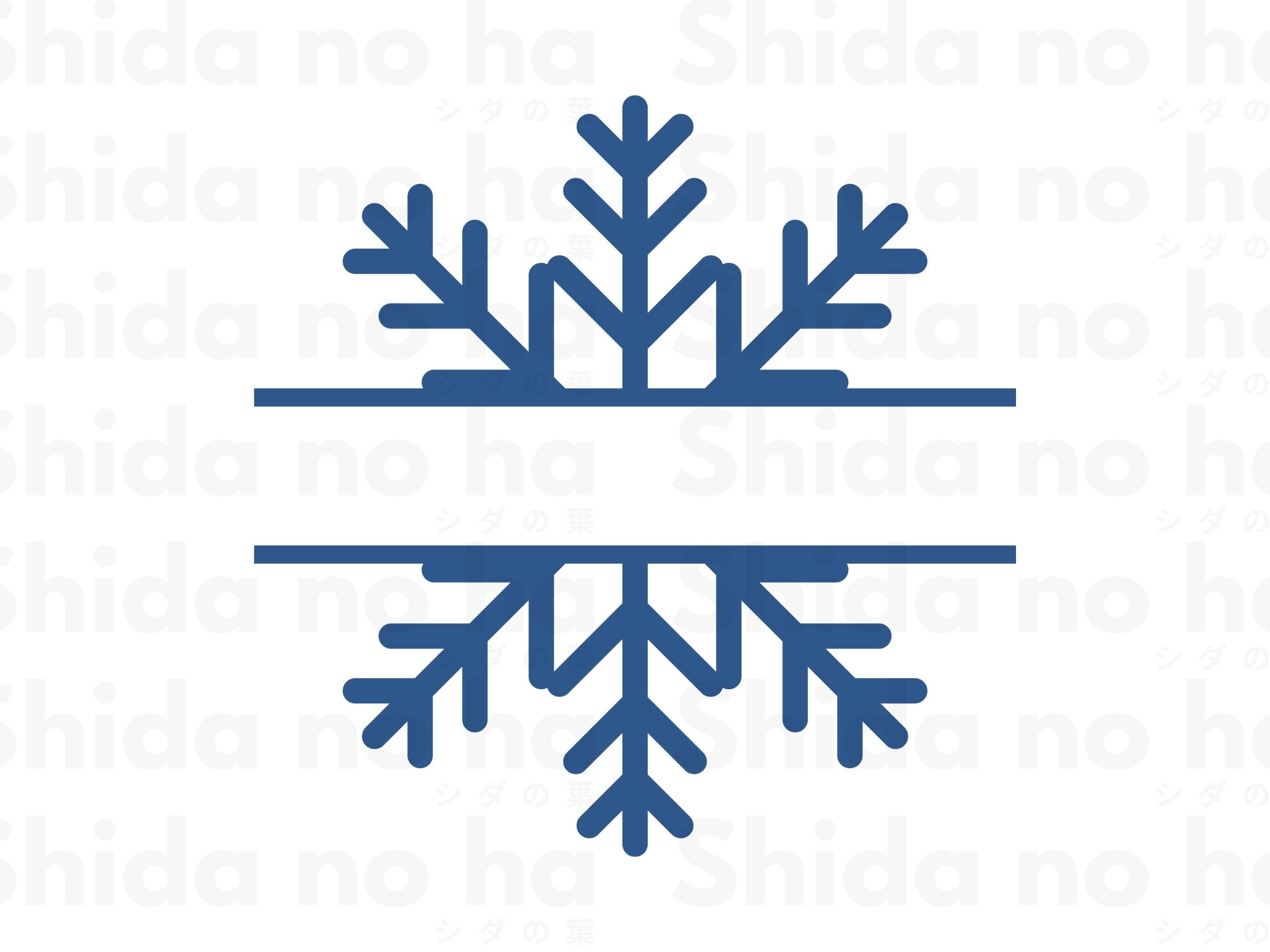 Snowflake Name Frame SVG Christmas SVG Winter SVG Digital | Etsy