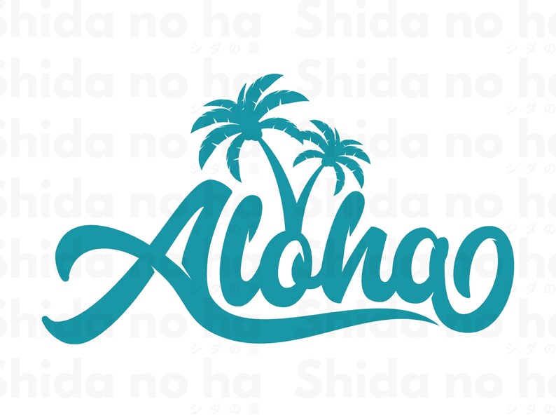 Aloha SVG Aloha Clipart Summer SVG Digital Download - Etsy